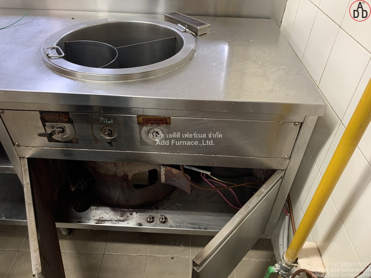 KB-5,7,8,10,15 Cast iron burner with Yamataha kitchen pilot burner ...