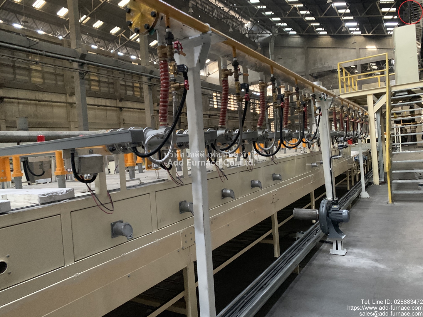 Roller factory tiles water paint drying furnace use infrared gas burner ...