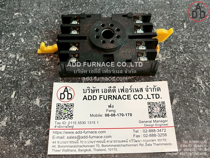 OMRON 8PFA | Socket - บริษัท เอดีดี เฟอร์เนส จำกัด