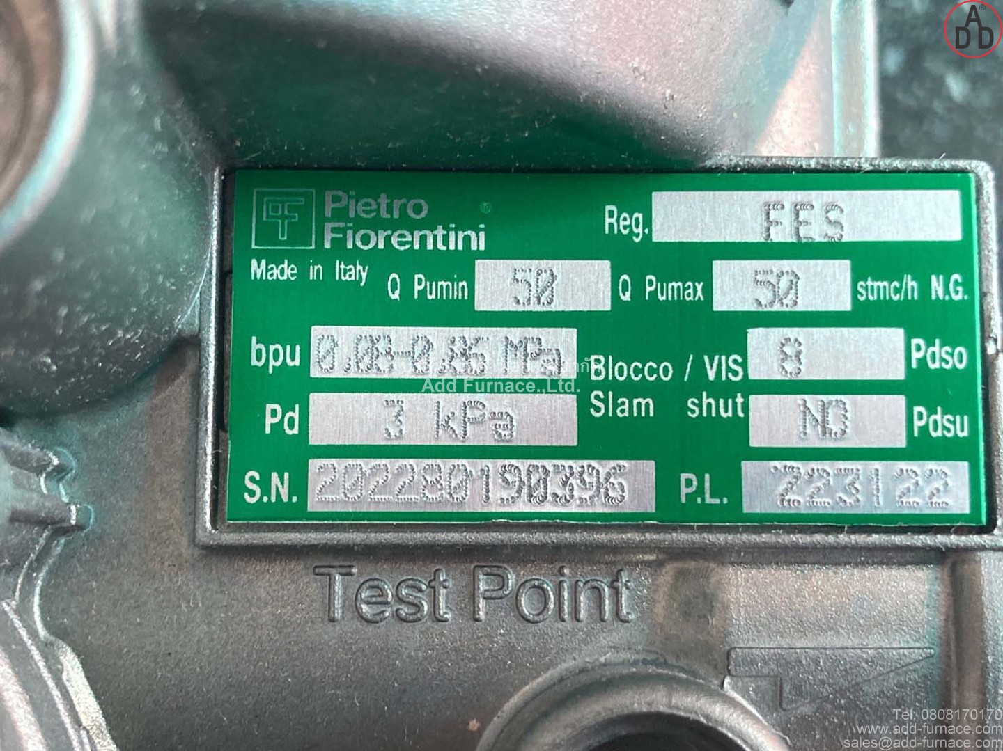 Pietro Fiorentini Reg.FES - บริษัท เอดีดี เฟอร์เนส จำกัด