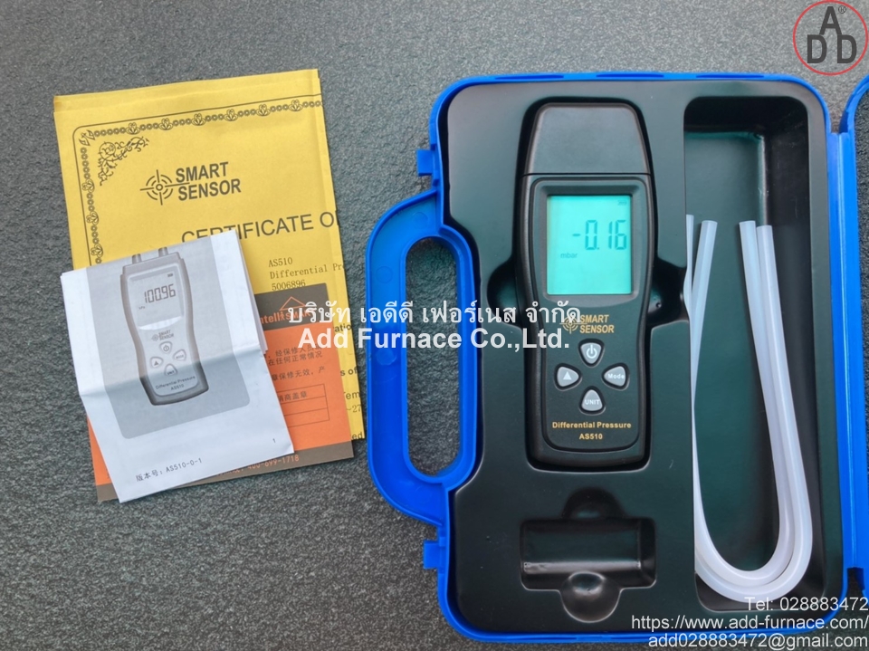 Differential Pressure AS510,SMART SENSOR - บริษัท เอดีดี เฟอร์เนส จำกัด