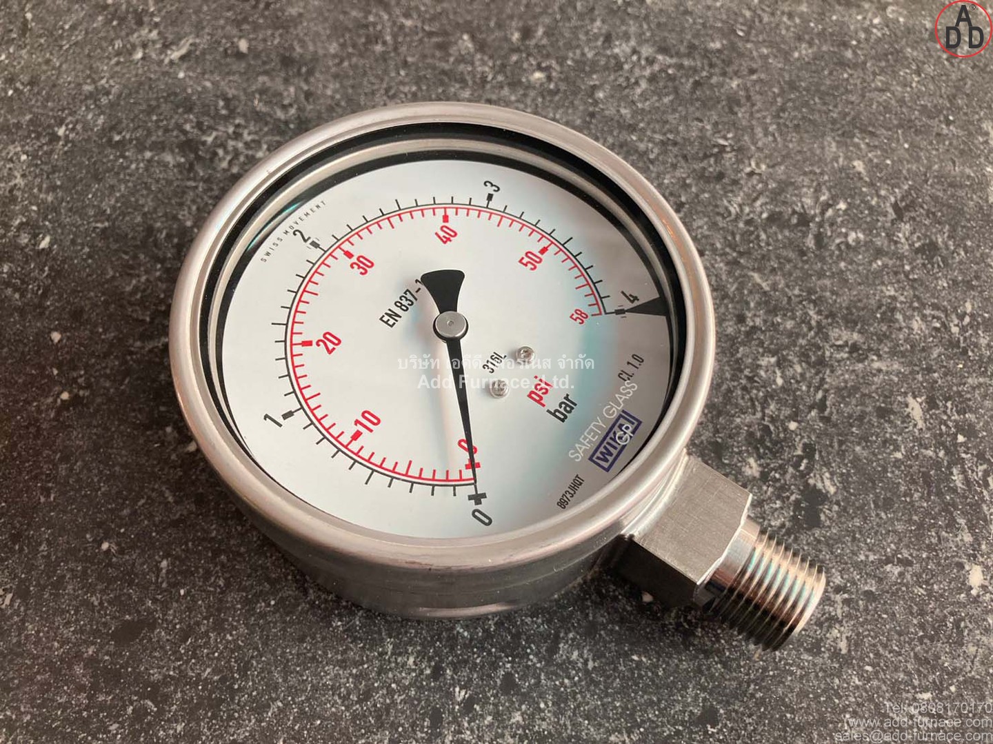 WIKA Pressure gauge 0-4bar - บริษัท เอดีดี เฟอร์เนส จำกัด,Add Furnace ...