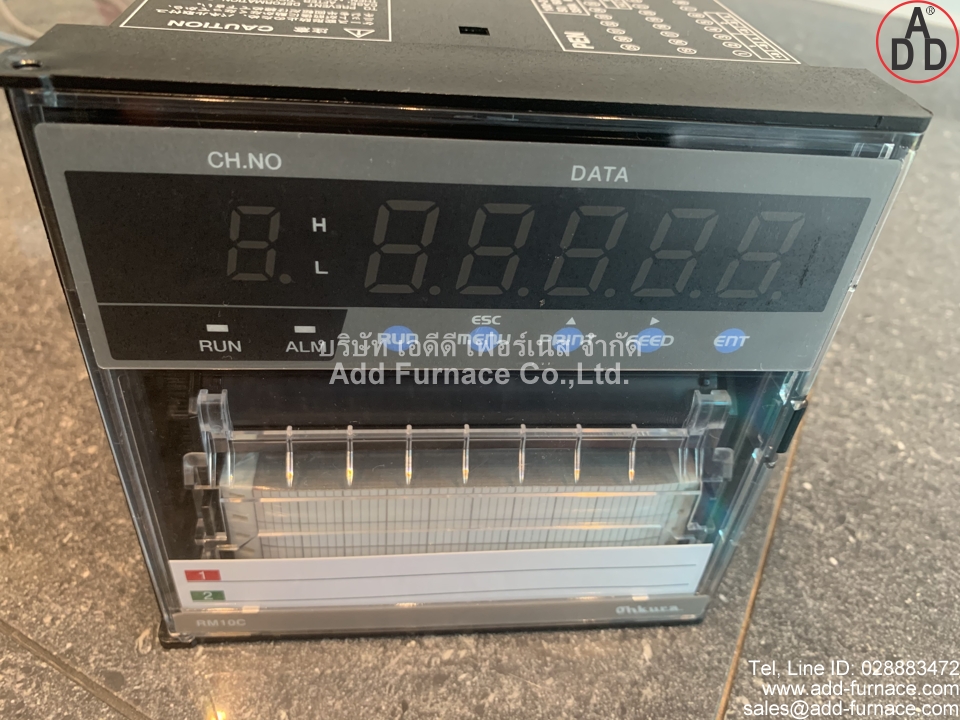 Ohkura RM1002C0000 | 2 pen Recorder - บริษัท เอดีดี เฟอร์เนส จำกัด