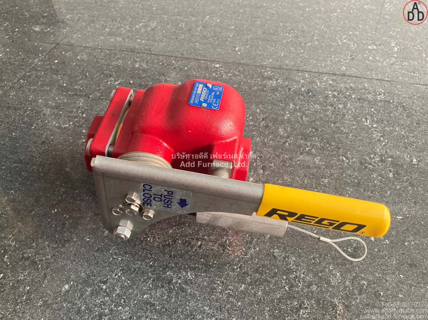Emergency Shut-Off Valve Rego A6010 - บริษัท เอดีดี เฟอร์เนส จำกัด,Add ...