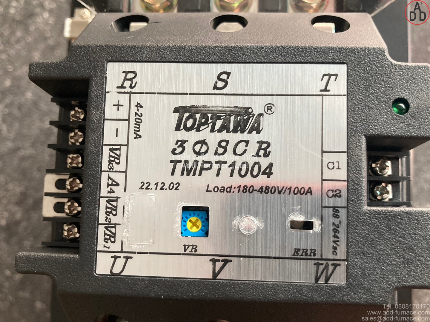 SCR TMPT1004 100A 380/440V Power Regulator - บริษัท เอดีดี เฟอร์เนส จำกัด