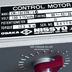 Control Motor Model CM-101TPH/LC - บริษัท เอดีดี เฟอร์เนส จำกัด