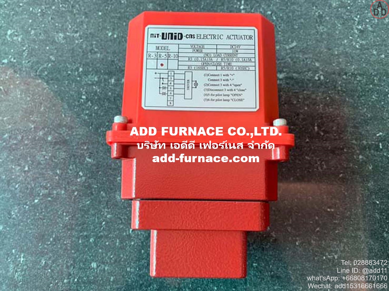 Electric Actuator Model R-5 - บริษัท เอดีดี เฟอร์เนส จำกัด