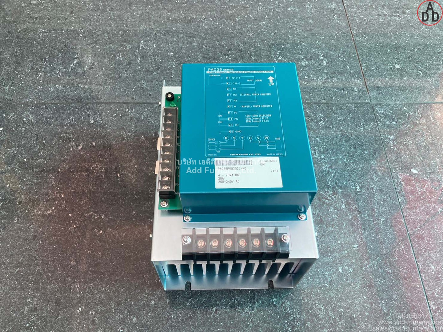 PAC35P003037-N0 | Shimaden Power Regulator - บริษัท เอดีดี เฟอร์เนส จำกัด