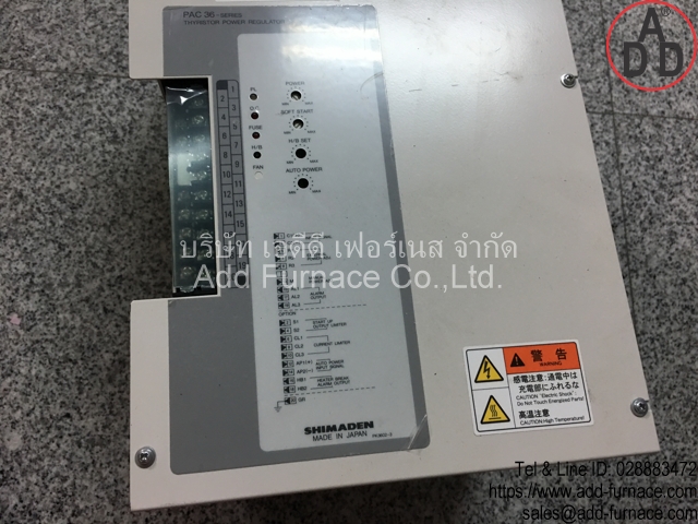 PAC36 SERIES | Thyristor Power Regulator(Shimaden) - บริษัท เอดีดี เฟอร ...