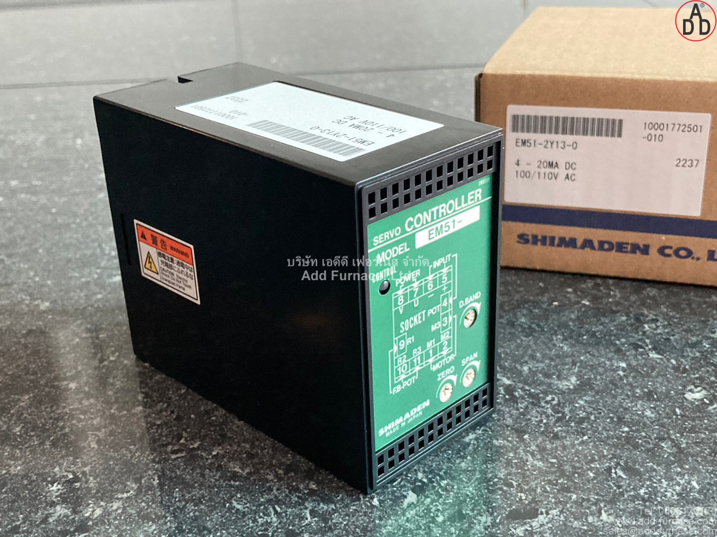 SERVO CONTROLLER MODEL EM51-2Y13-0 - บริษัท เอดีดี เฟอร์เนส จำกัด