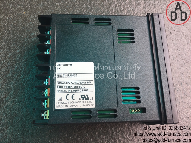 JIR-301-M BK | Shinko Tempearture Controller - บริษัท เอดีดี เฟอร์เนส จำกัด
