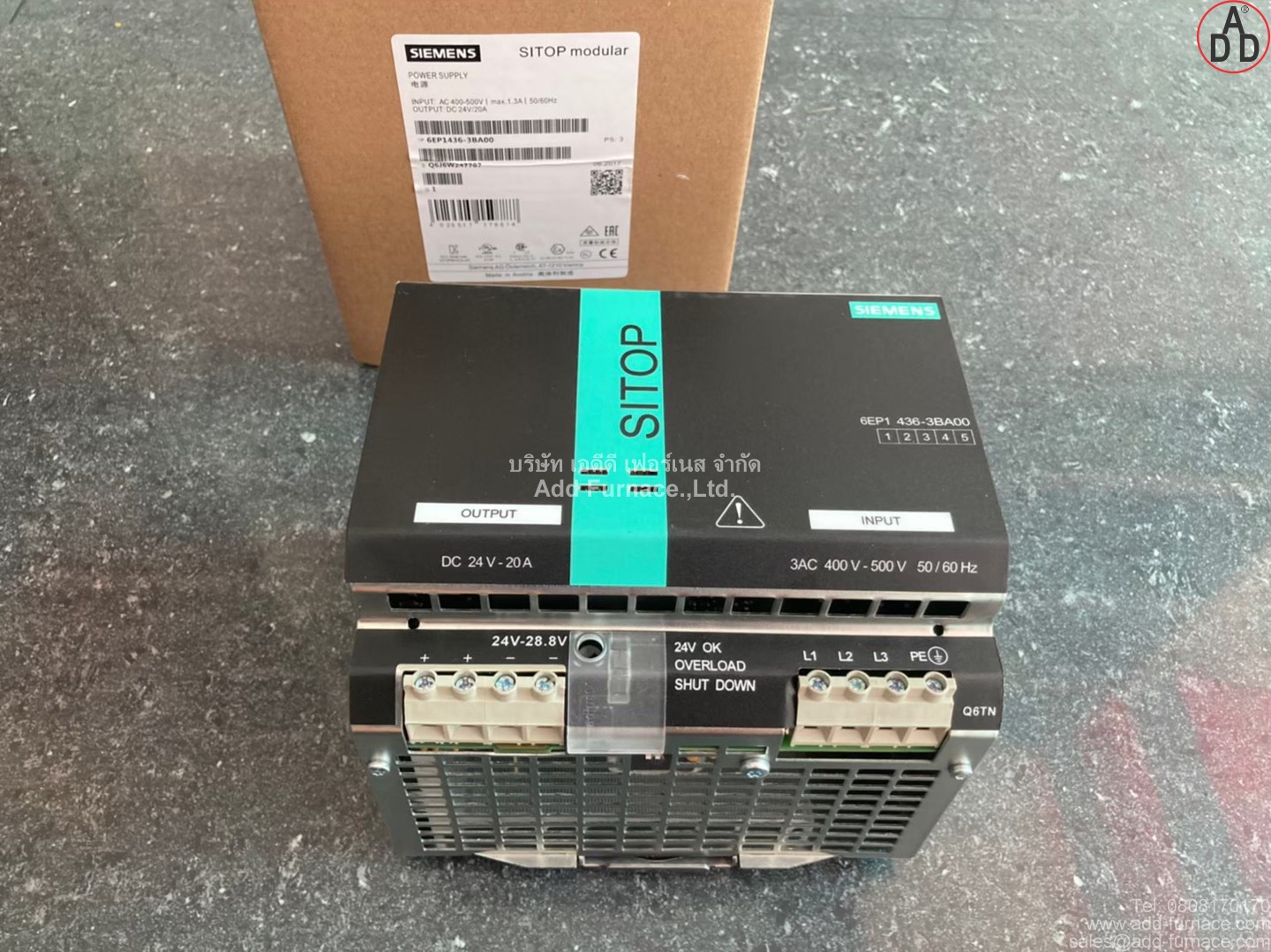 6EP1436-3BA00 - บริษัท เอดีดี เฟอร์เนส จำกัด