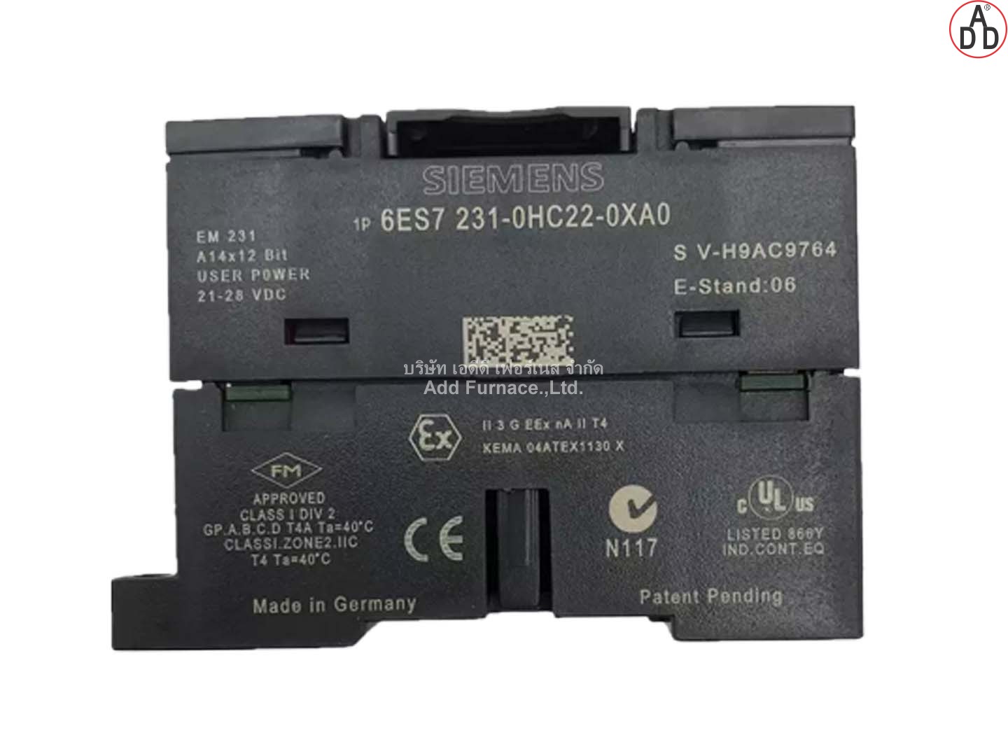 6ES7 231-0HC22-0XA0 | SIMATIC S7-200,EM 231 - บริษัท เอดีดี เฟอร์เนส จำกัด