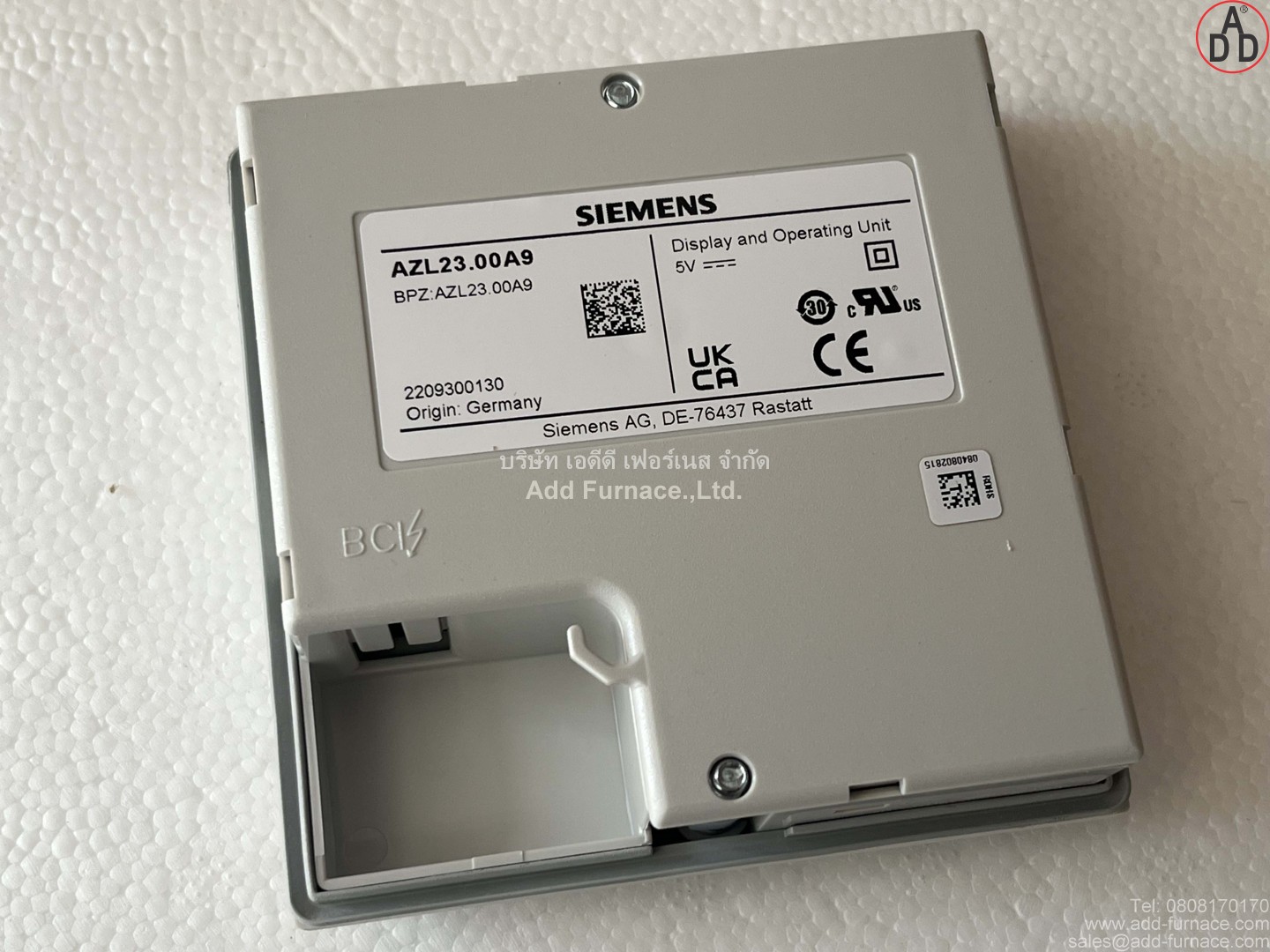 Siemens AZL23.00A9 - บริษัท เอดีดี เฟอร์เนส จำกัด