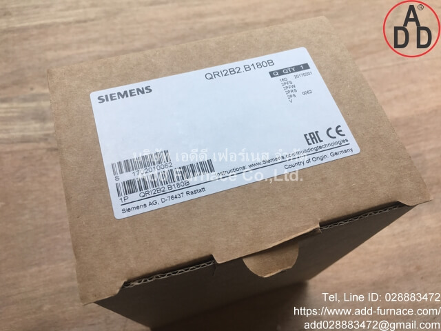 Siemens QR12B2.B180B - บริษัท เอดีดี เฟอร์เนส จำกัด