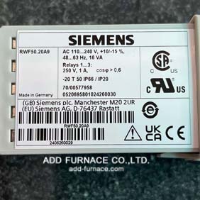 Siemens RWF50.20A9 - บริษัท เอดีดี เฟอร์เนส จำกัด