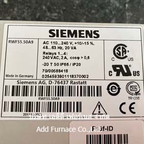 Siemens RWF55.50A9 - บริษัท เอดีดี เฟอร์เนส จำกัด