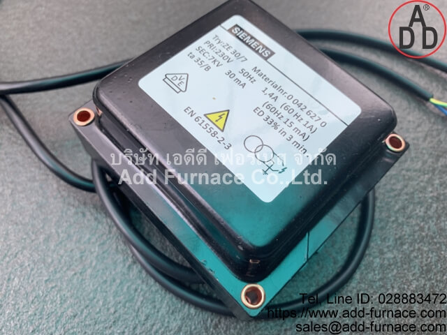 Siemens ZE 30/7 - บริษัท เอดีดี เฟอร์เนส จำกัด