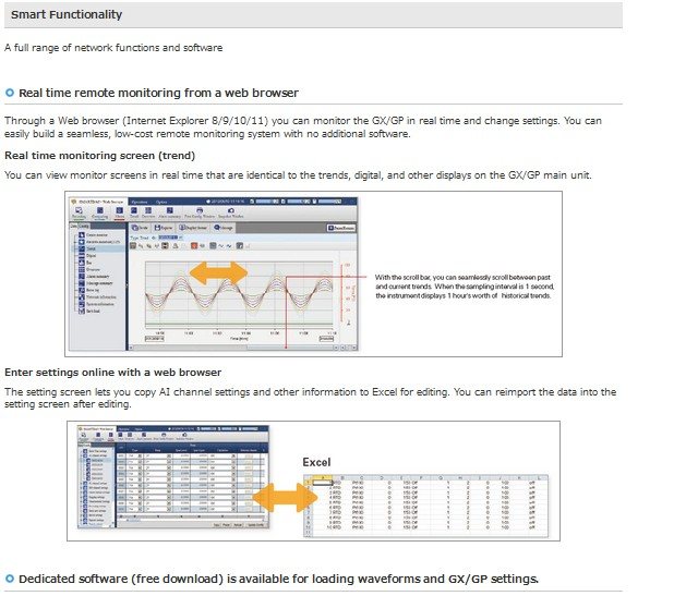 Yokogawa GX10 Touch Screen Recorder - บริษัท เอดีดี เฟอร์เนส จำกัด